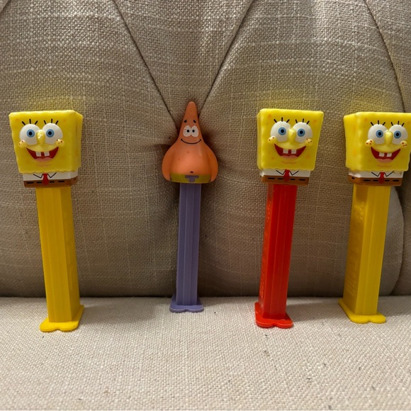 PEZ | Toys | Pez Spongebob And Patrick Dispensers Set Yellow Red Purple ...
